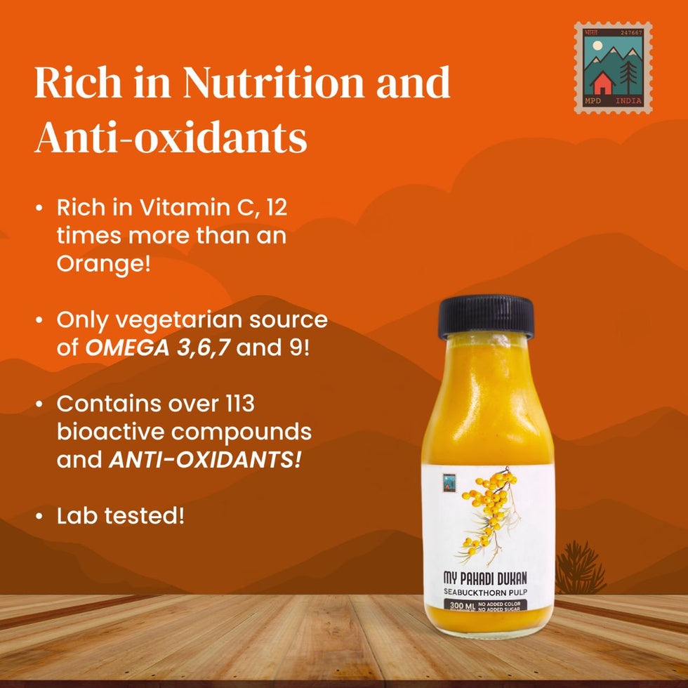 Buy Pure Sea Buckthorn Juice (Pulp) Online (No Added Sugar) MPD – My ...